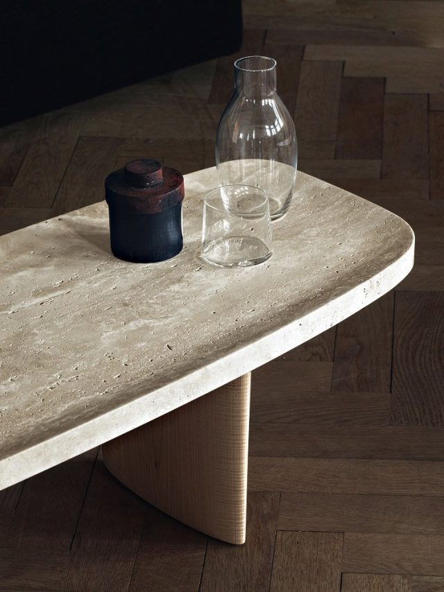 Table basse travertin : 31 modèles élégants pour le salon - Frenchyfancy