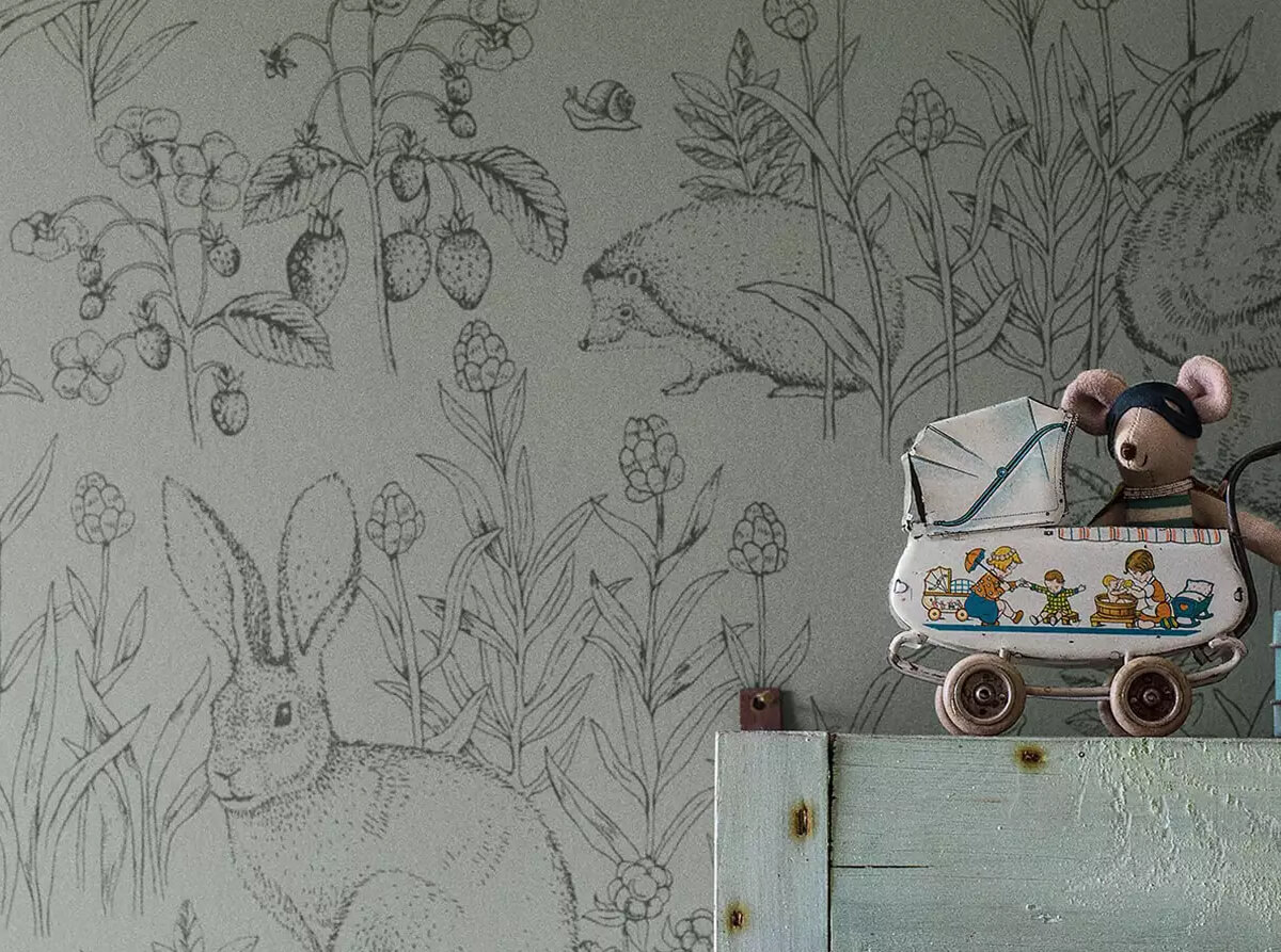6 modèles de papier peint animaux pour une chambre d'enfant