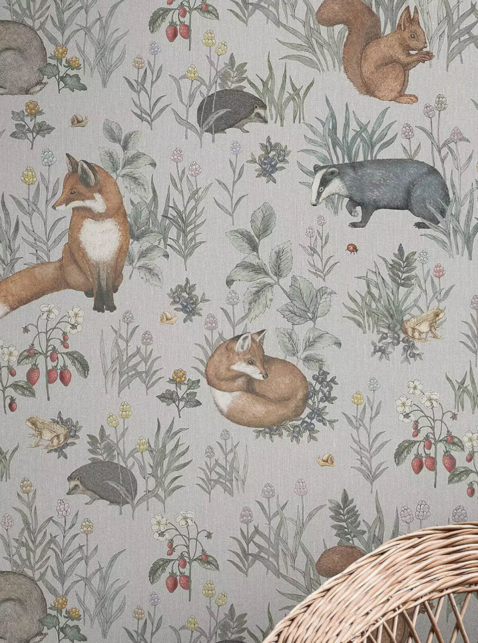 6 modèles de papier peint animaux pour une chambre d'enfant