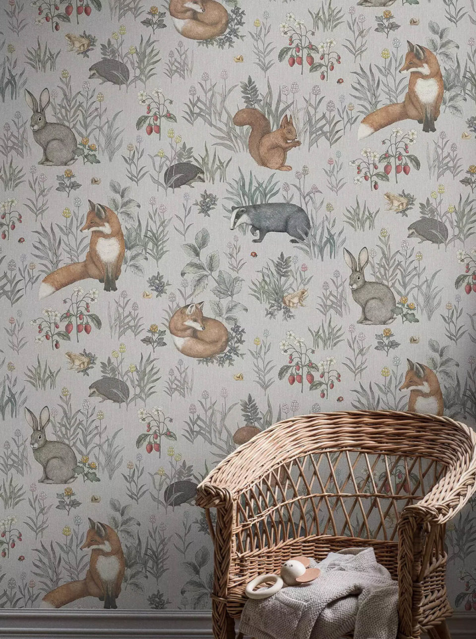 6 modèles de papier peint animaux pour une chambre d'enfant